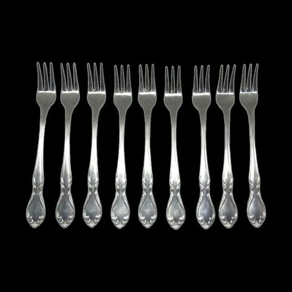 Vintage | Dining | Stamped Stainless Steel Flatware Cocktail Seafood ...